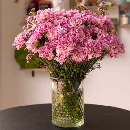 Secret Whispers | Carnation Bouquet With Waxflower | Pink Carnation ...